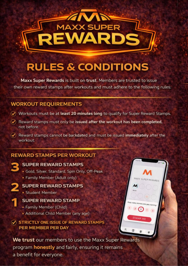 Gym Member’s Maxx Rewards – Maxx Life Gym